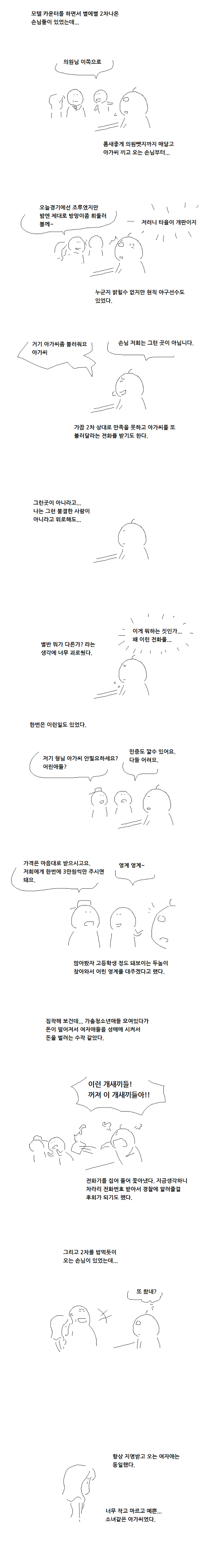 만화 모텔에서 알바한 SSUL 2