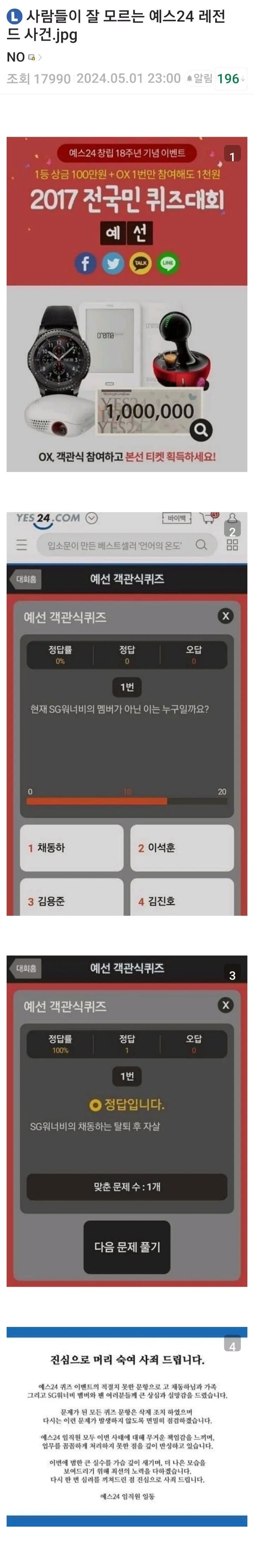 사람들이 잘 모르는 yes24 레전드 사건.jpg