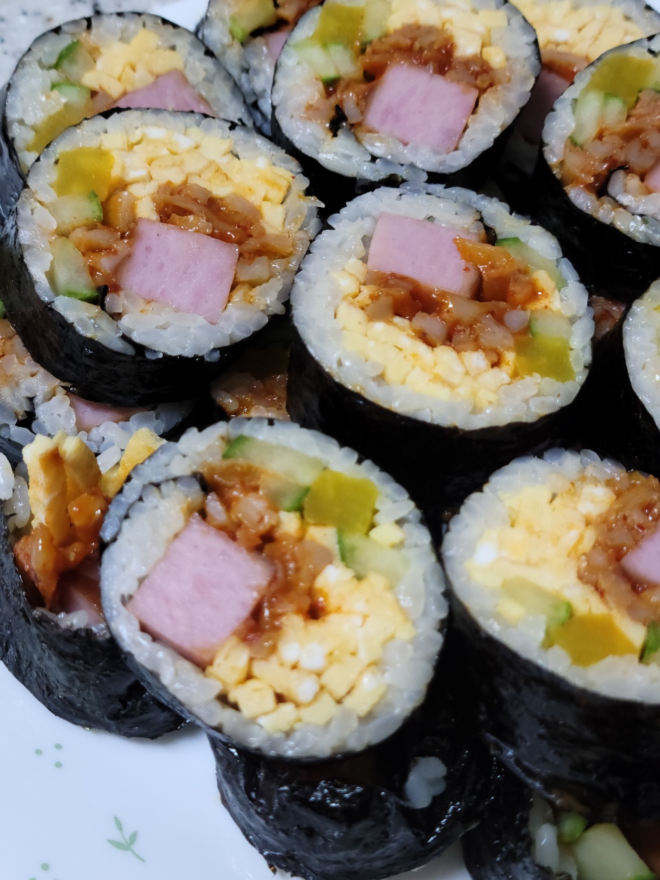 진미채 김밥2줄 :: 웃긴대학 요리