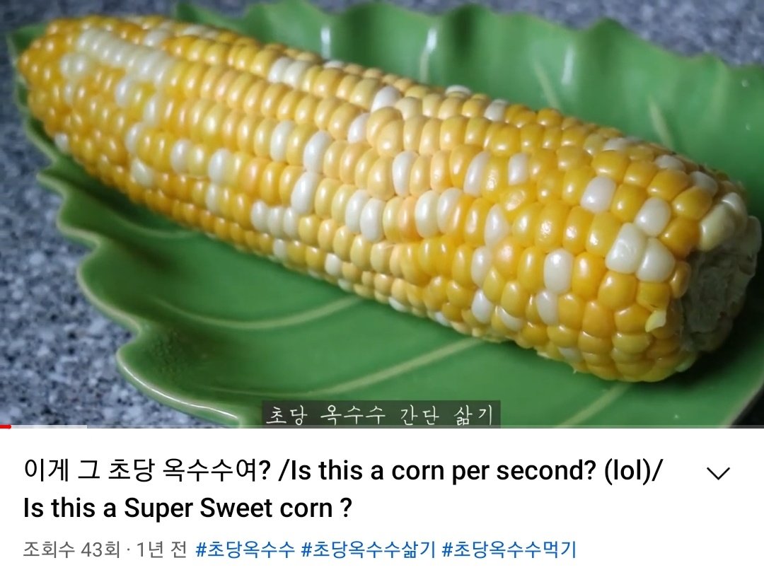 이게 그 초당 옥수수여??