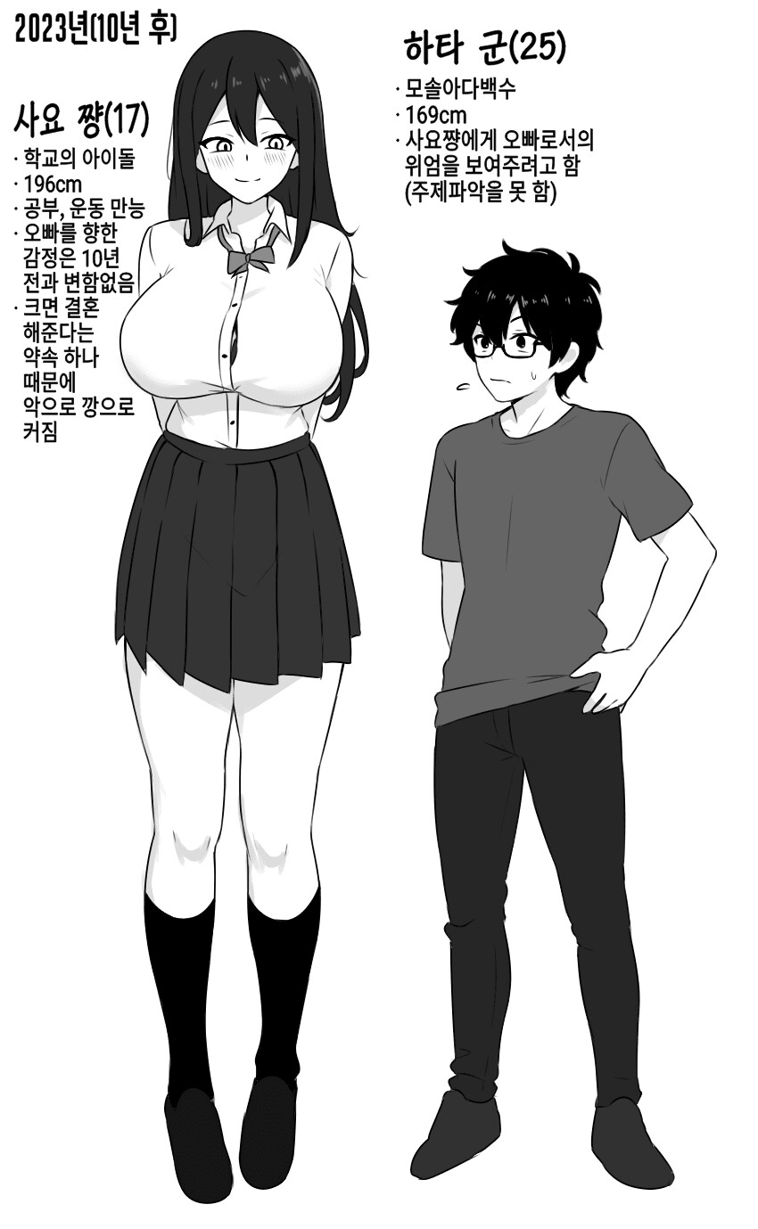 196cm 여자애 manhwa