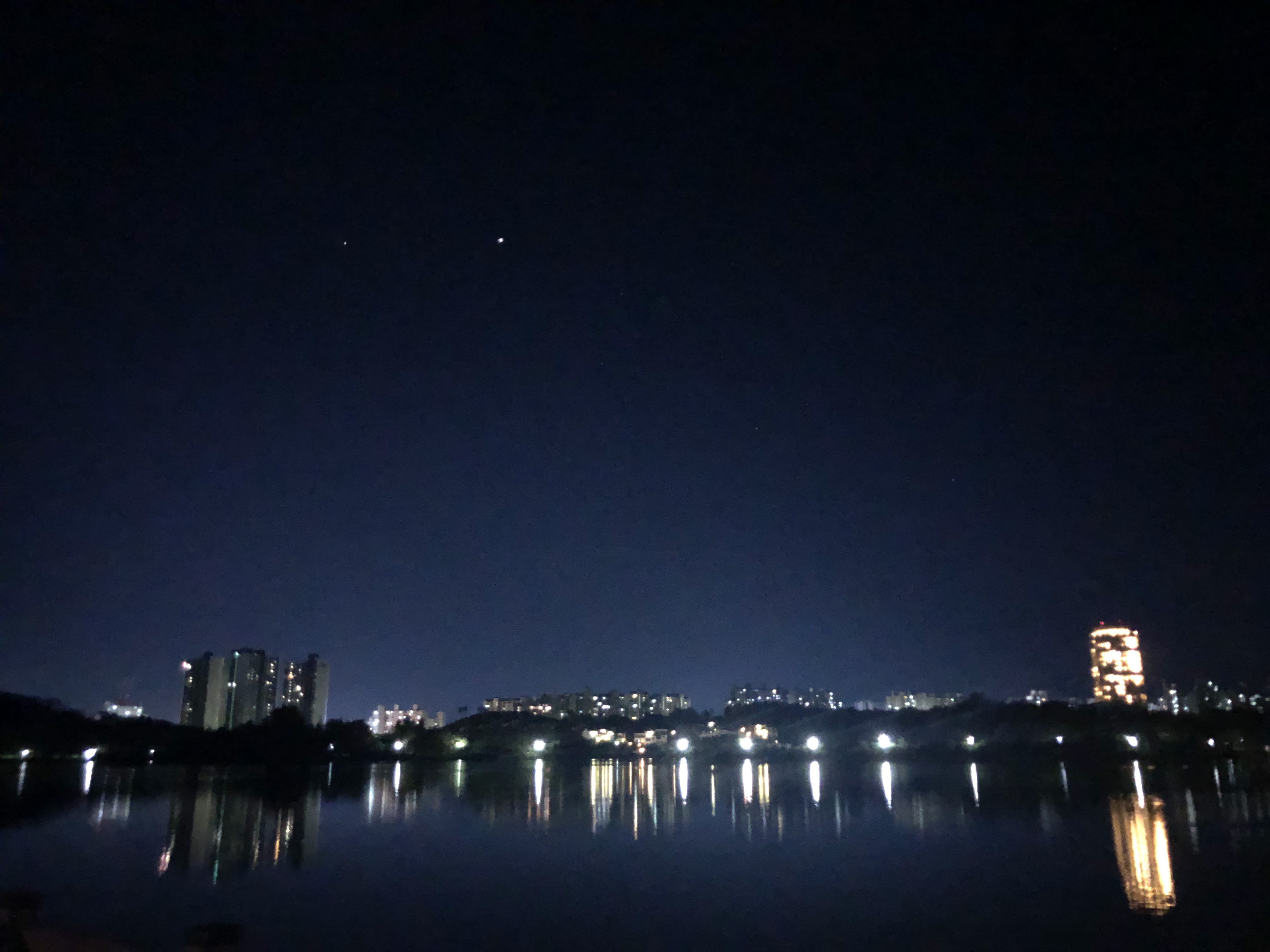 시골 야경 갬성