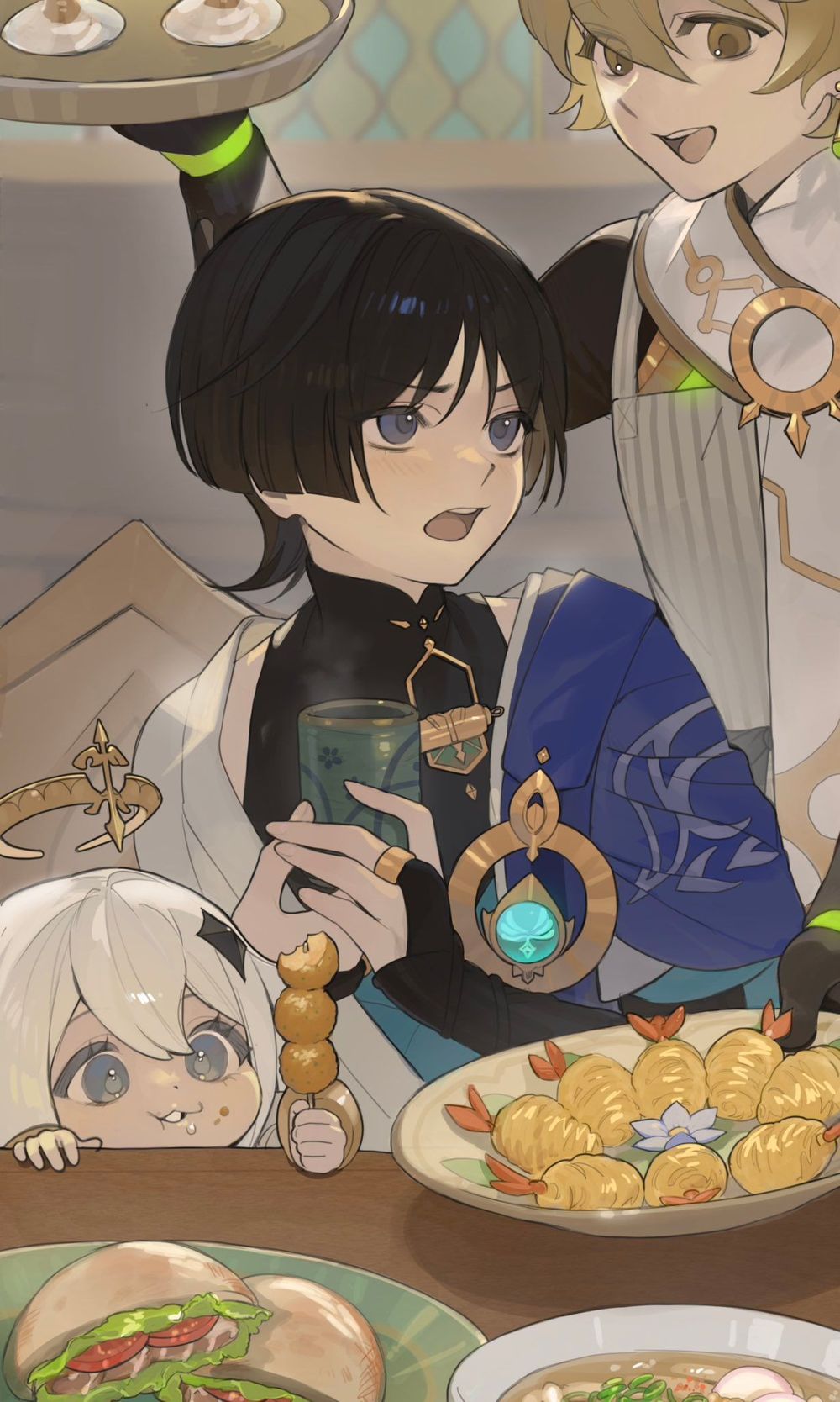 원신 방랑자 생일 짤, 만화