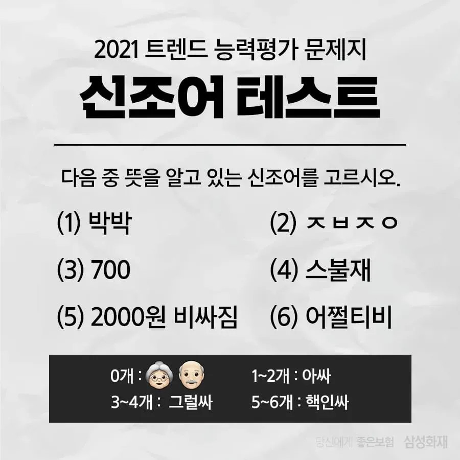 2021 신조어 테스트