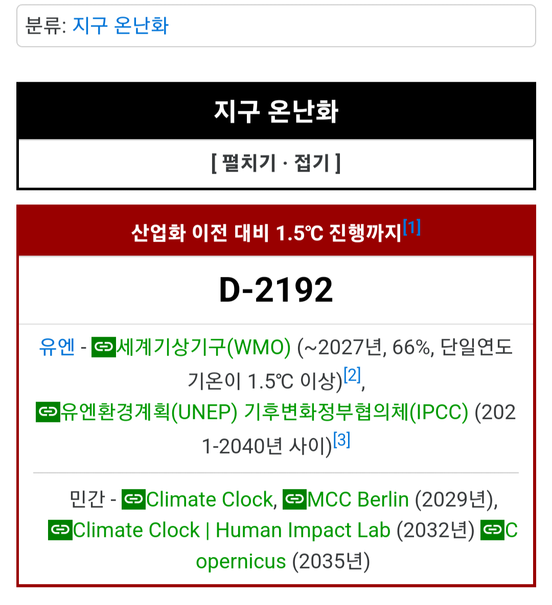 나무위키 피셜 인류멸망 스타트까지 D-2192